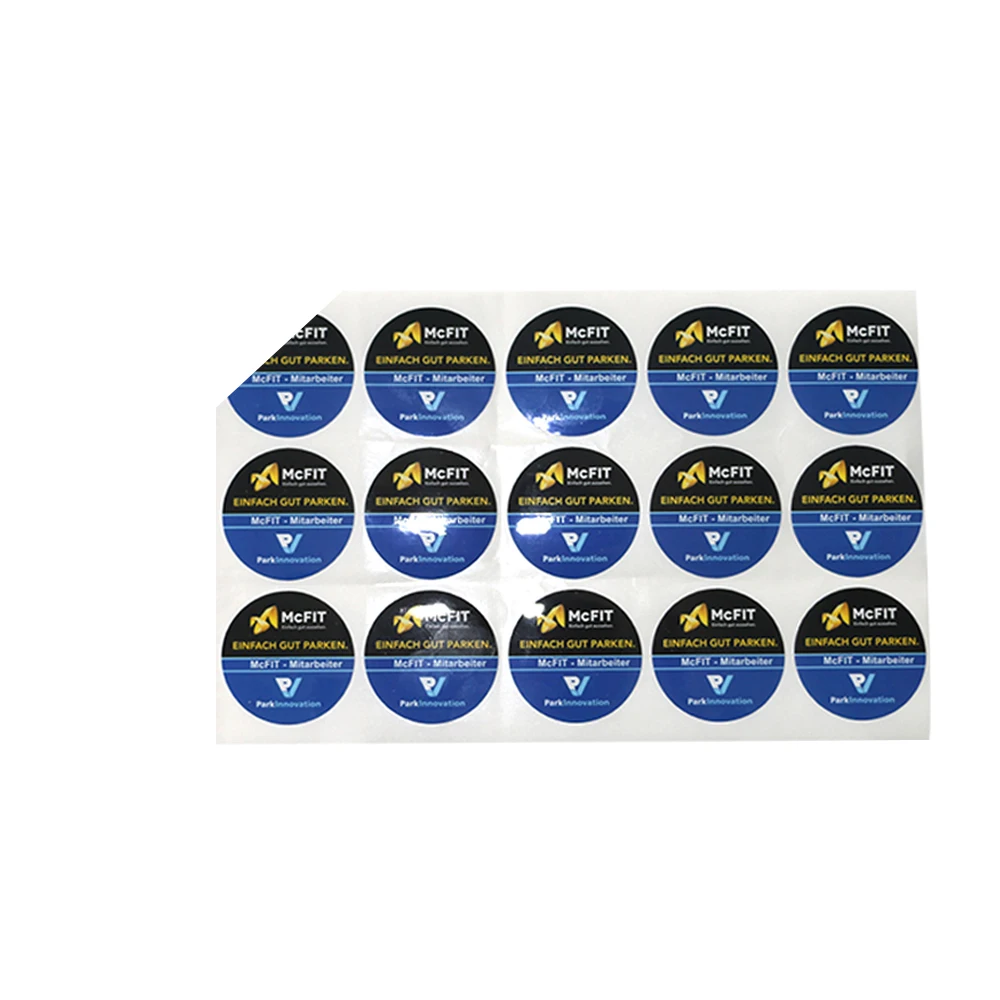 Custom Adhesive sheet Label Sticker Waterproof Round Sticker Printing ...