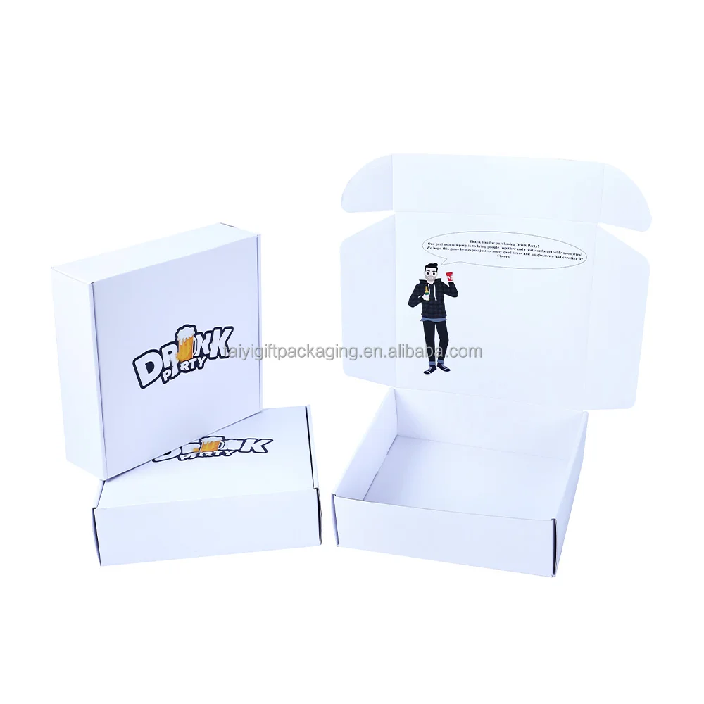 Carton Box Small Custom Packaging Drink Mailer Box For 500ml Bottle ...