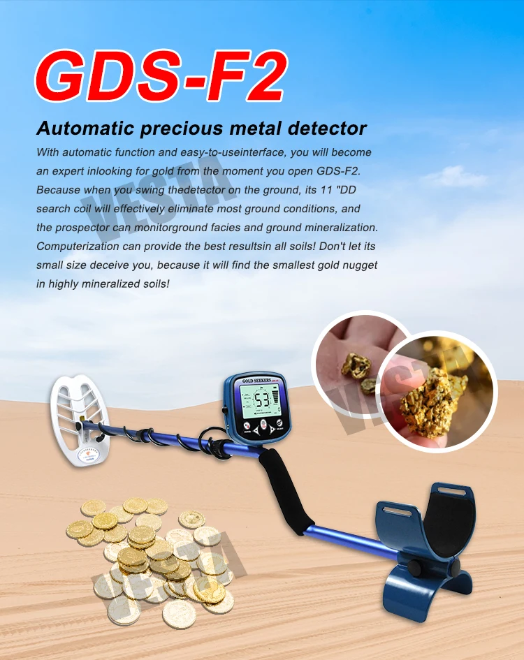 Vesta GDS-F2 High Sensitivity Metal Detector for Gold Prospecting