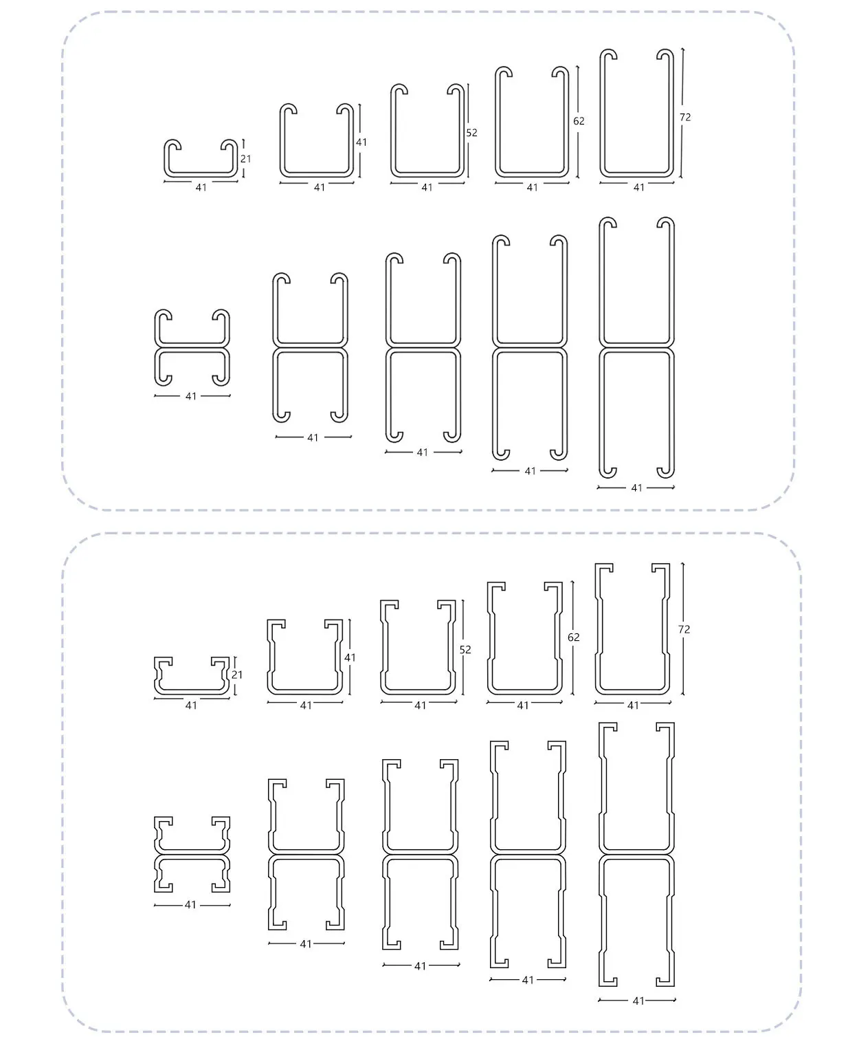 C Channel Steel Profile C Shape Unistrut Strut Channel Pipe Gallery ...