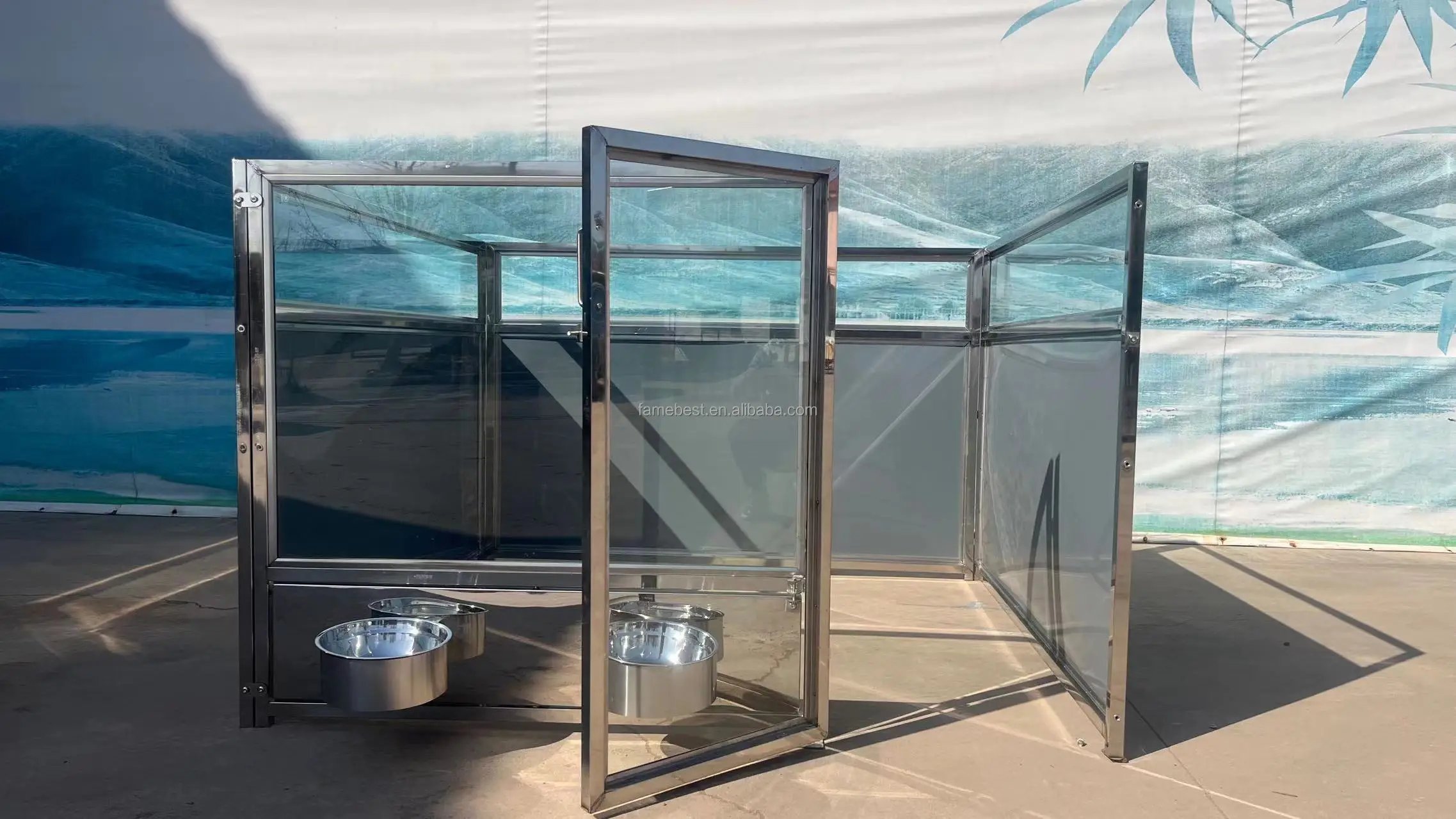 Stackable Dog Kennels & Cages - Heavy-Duty 304 Stainless Steel