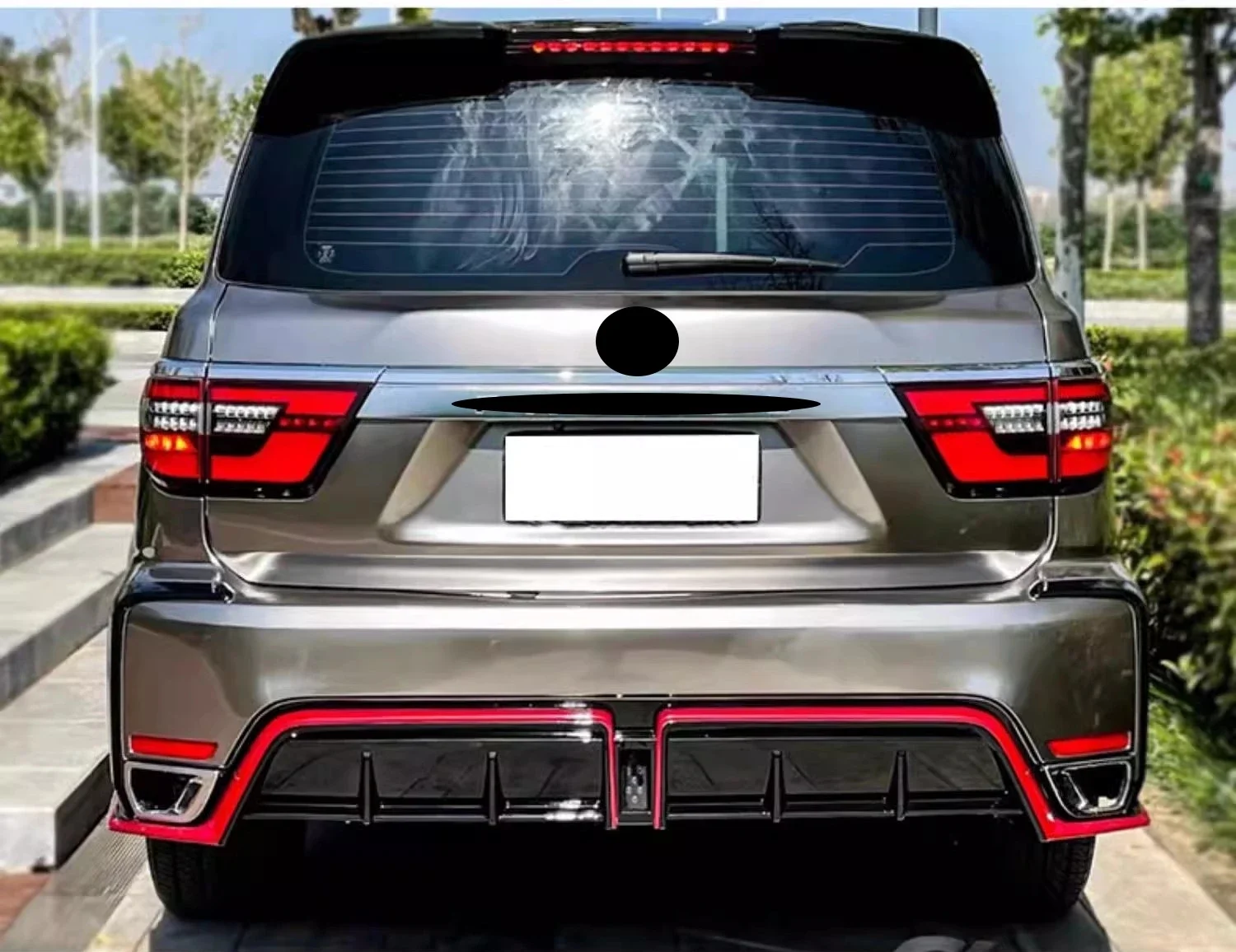 Front Rear Bumper Assembly For Nissan Patrol Y62 2009-21 Modified Grill ...