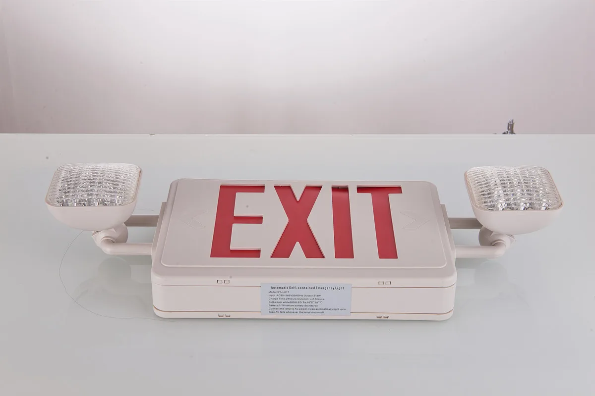 Hotel Corridor Rechargeable Two Head Emergency Exit Lamp Long Hours Led ...