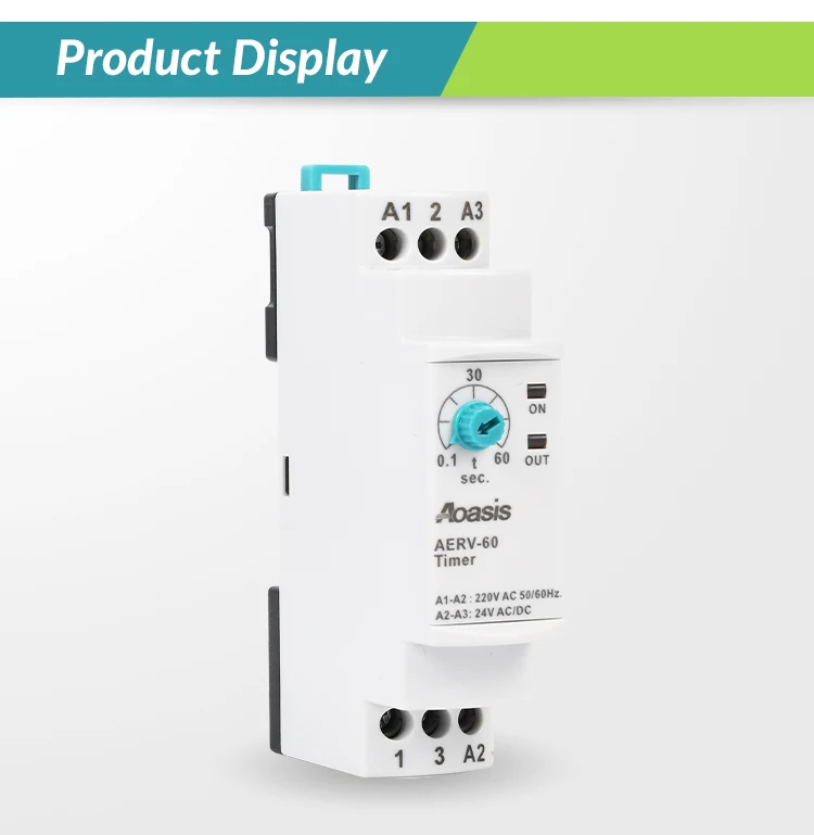 Din Rail Aerv-60 Erv-60 Power On Time Delay Relay Circuit Time Delay ...