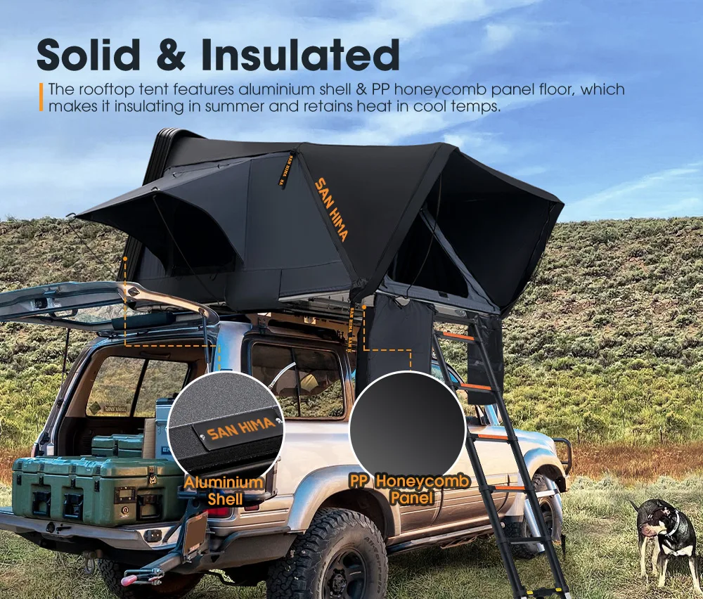 SAN HIMA 4-Person Aluminum Hardshell Rooftop Tent for Offroad Camping ...