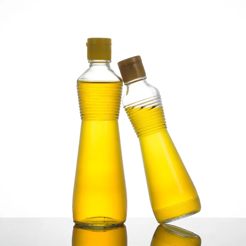 Hot Sale 100ml 170ml 220ml 250ml 300ml 350ml 400ml 500ml Cooking Oil Glass Bottle With Lid - Buy ...