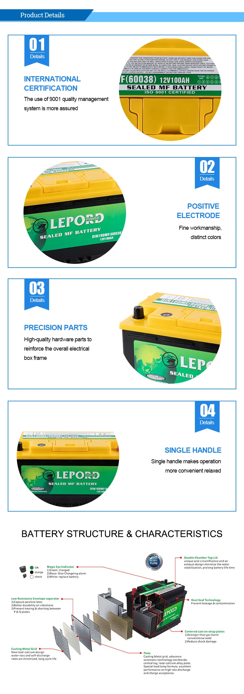 New Oem Odm N36 40 100 200ah Made In Japanese Korean 12v Carbattery ...