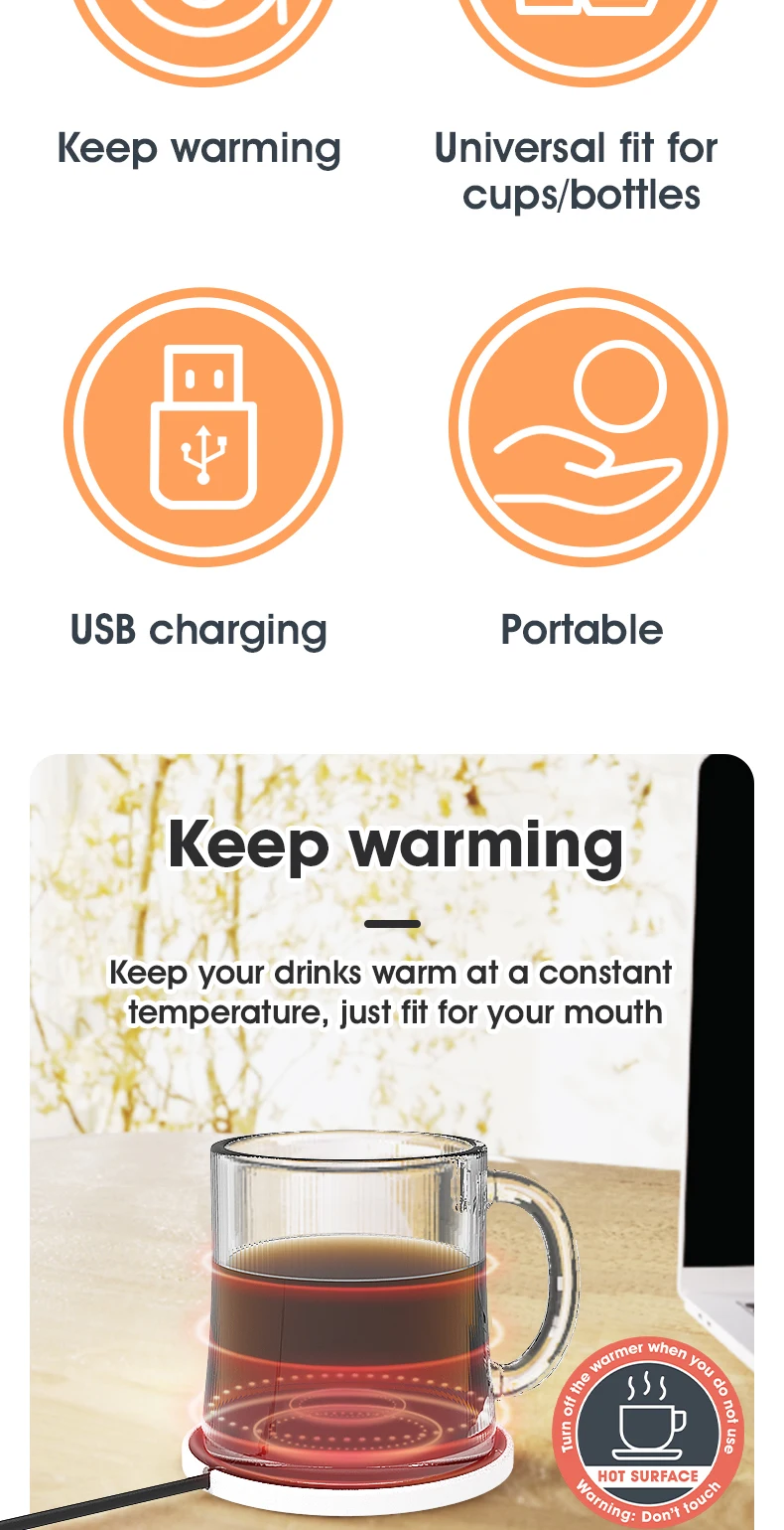 USB Coffee Mug Heaters - Keep Your Drink Warm Anywhere
