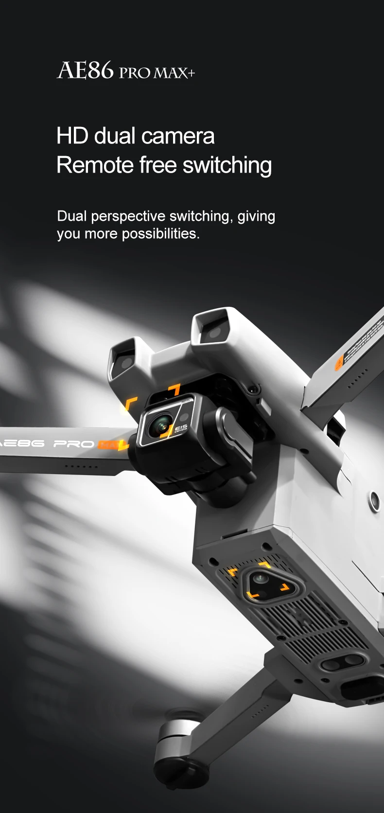 AE86 Pro MAX+ Drone: 3-Axis UAV with 4K Camera, 5G Transmission & Laser ...