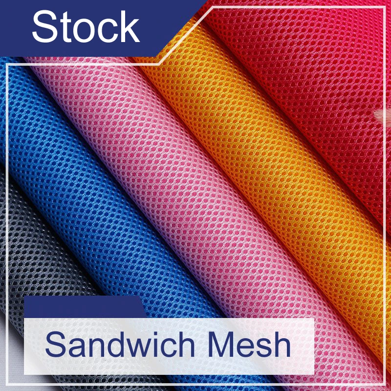 Breathable 100% Polyester Sandwich Mesh Fabric For Sportswear - Oem
