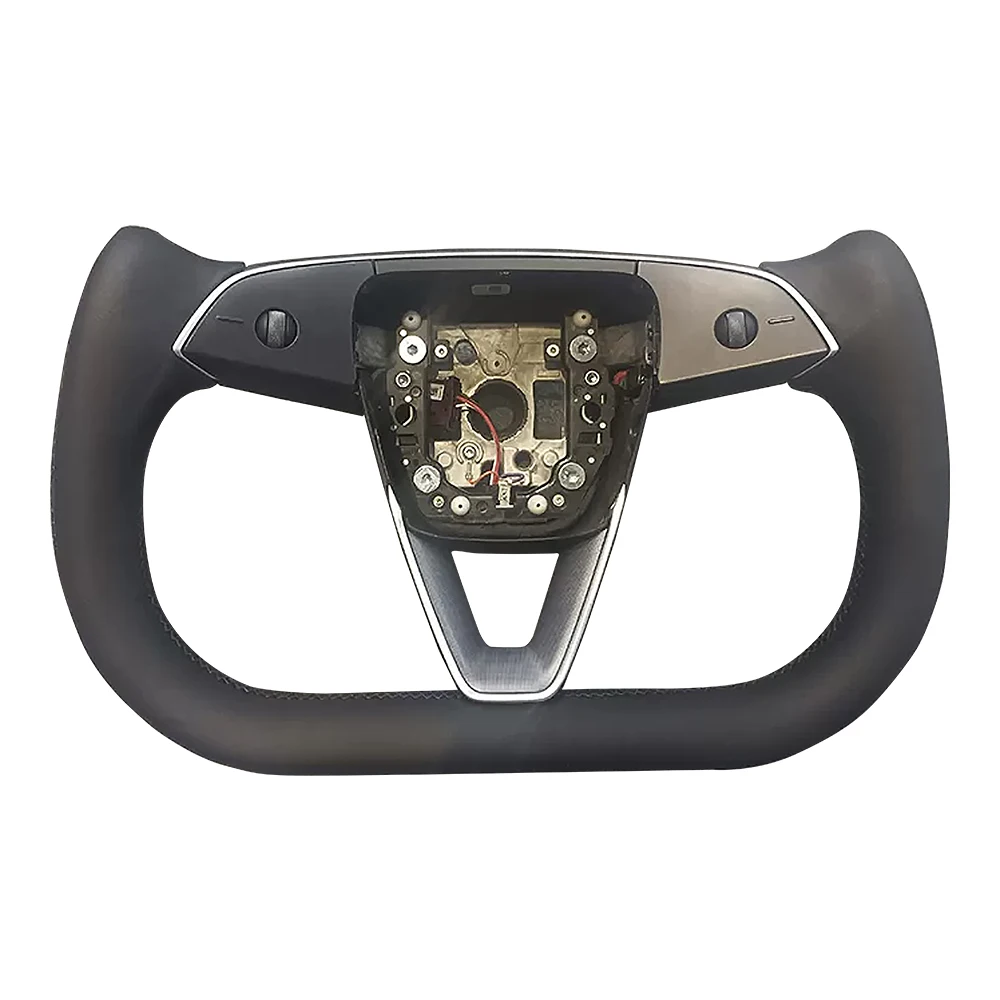 Evbase Tesla Model 3 Highland Yoke Nappa Leather White Model 3yoke ...