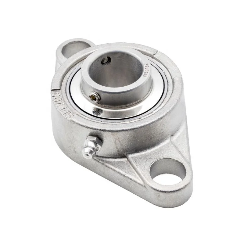 40mm Bore SUCFL208 Stainless Steel Flange Bearing Housing