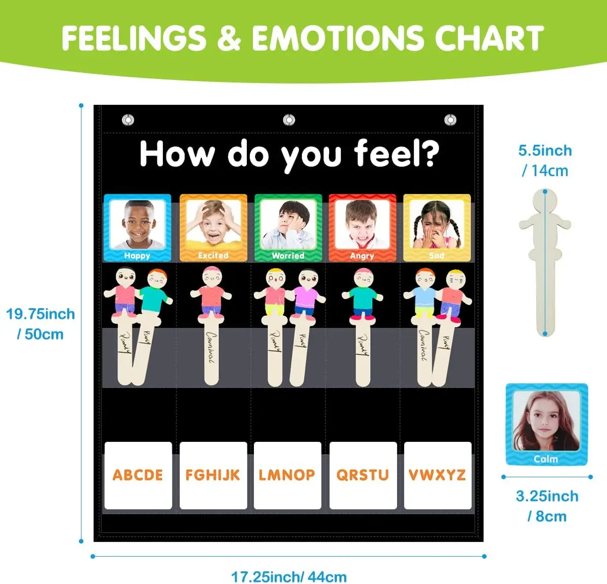 Social Emotional Learning Pocket Chart Emotions and Feelings Pocket ...