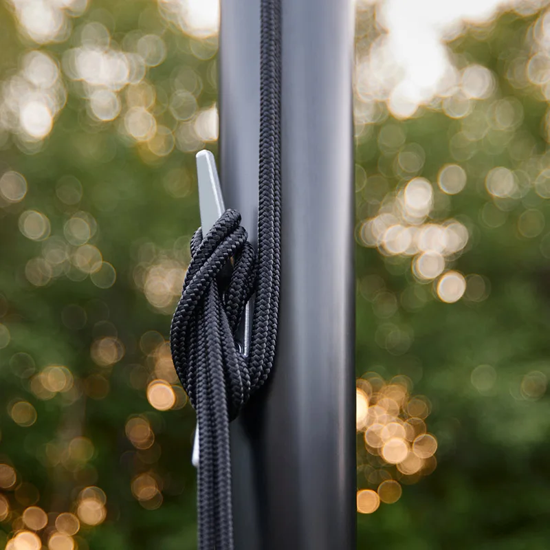 Extra Thick Aluminum Adjustable Residential Folding Flag Pole 20FT