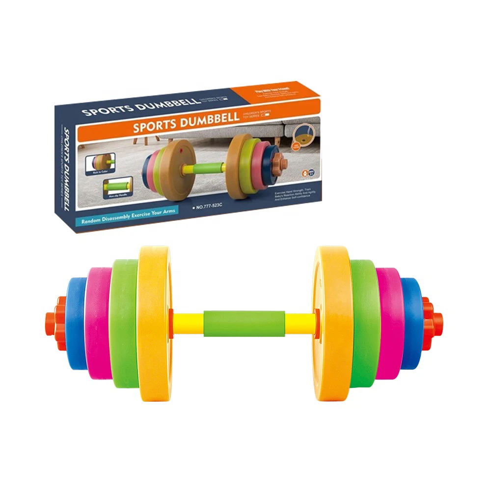 Children Mini Sports Game Exercise Weight Lifting Toy Dumbbell Set ...