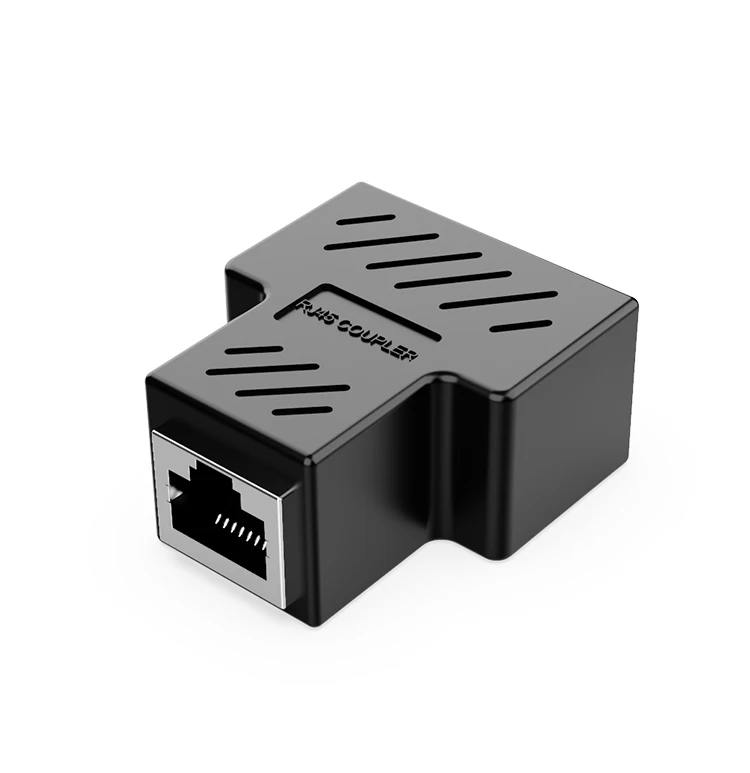 Zhefan Rj45 Lan Cable Extension Coupler Extender 1 To 2 Ways Cat5e Cat6 ...