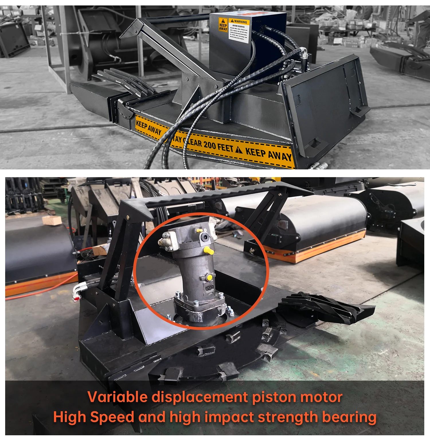 Heavy Duty Skid Loader Disc Forestry Mulcher - 1 Year Warranty