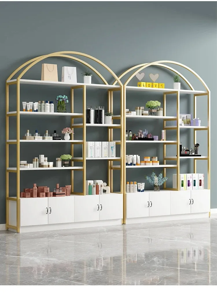 Cosmetic Display Showcase Wood Display Shelf of Product Custom Cosmetic ...