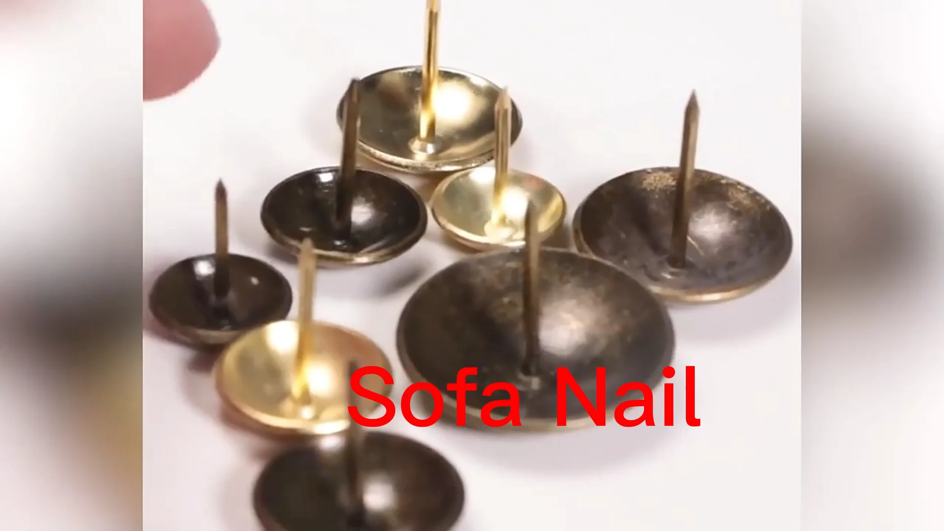 Steel Thumb Tacks,1.9 Inch Furniture Decorative Tacks,Flat Round Head ...