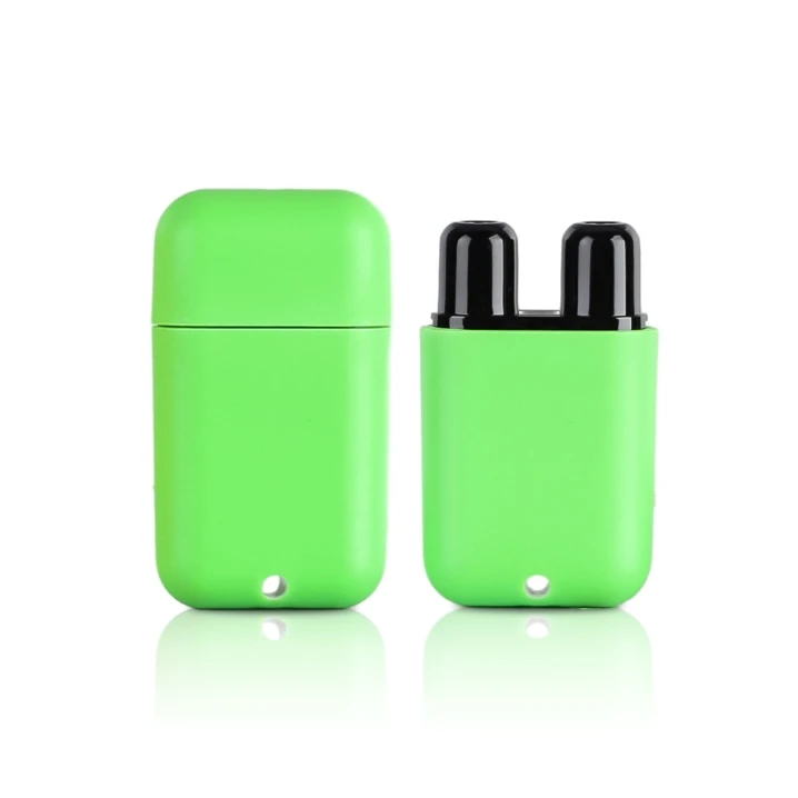 Black White Plastic Double Hole Inhaler - 1.8ml*2 Capacity