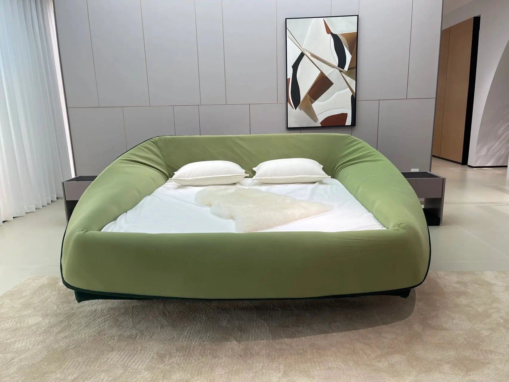Italian LAGO Modern Designer Queen Bed - Italian Master Bedroom Parent ...