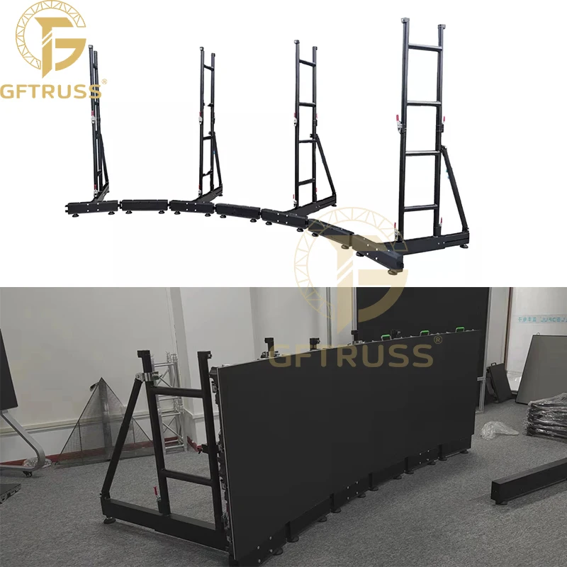 Customized Arc LED Screen Wall Ground Support Systems