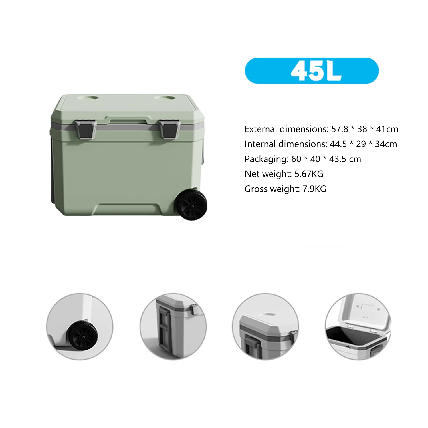 Keep Fresh Beer Portable Ice Cooler Plastic Ice Cooler Box Camping ...