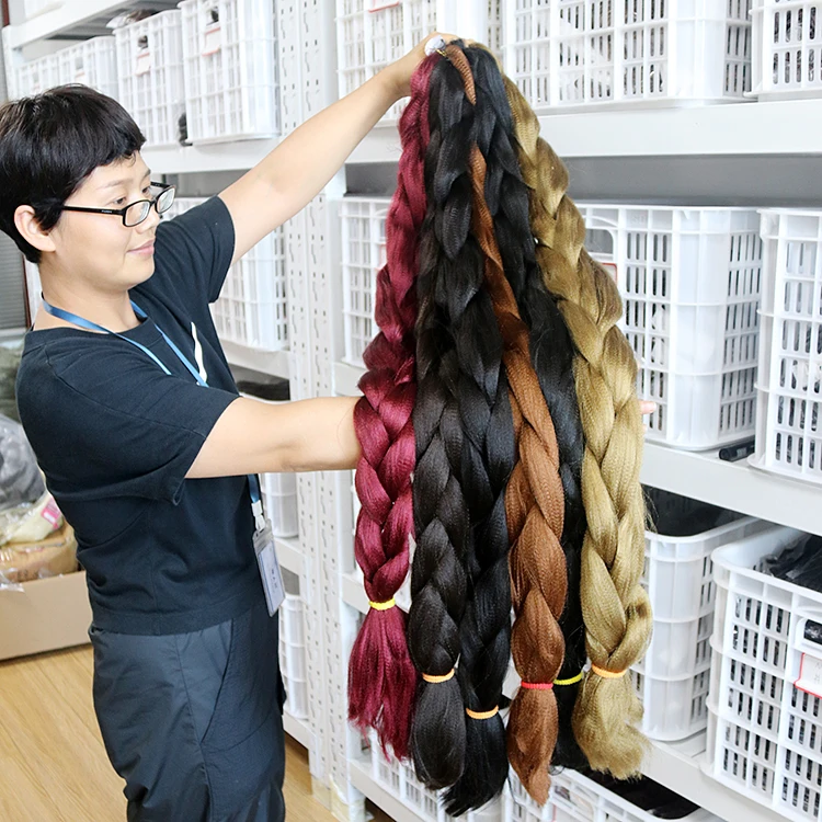 100% Kanekalon 82 Inch 165g Ultra Braids Synthetic Afrelle Braid Fiber ...