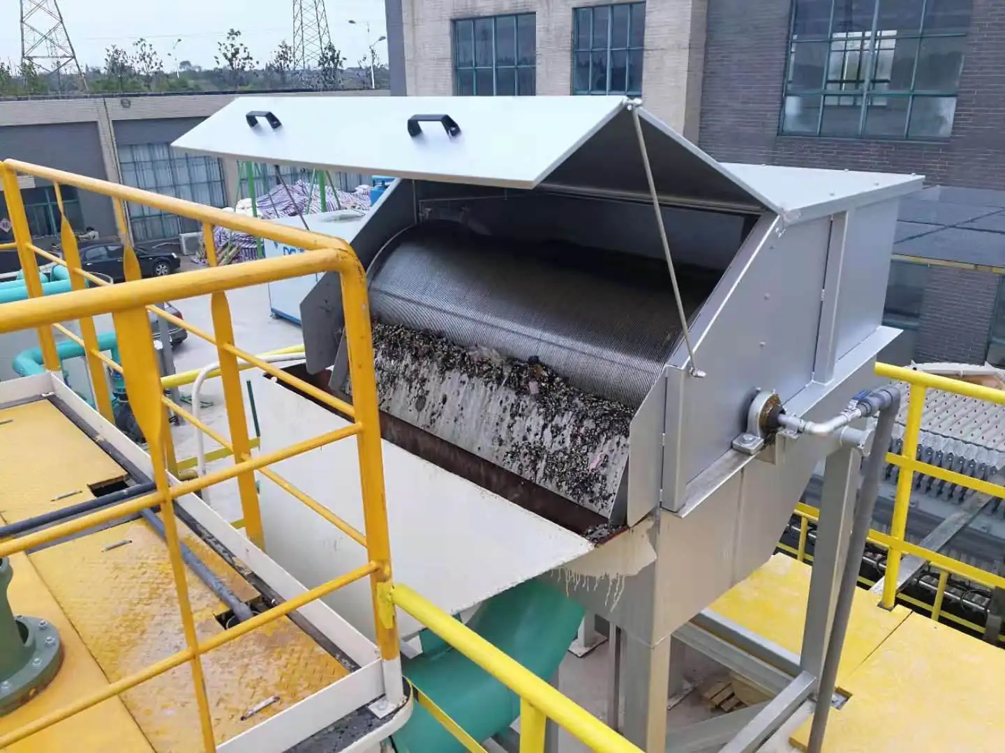 Stainless Steel Rotary Drum Screen Remove Tss In Wastewater External ...