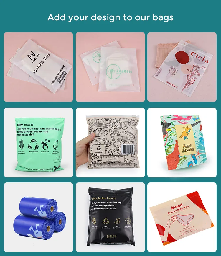 Custom Eco Friendly Waterproof Compostable Ziplock Bags