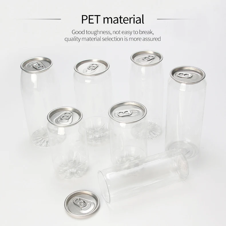 Pet Plastic Empty Soft Drinks Beer Bottle Beverage Can For Juice ...