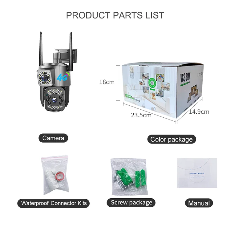 Levofast 10x Zoom Auto Human Tracking Linkage Alarm 4k Dual Lens 8mp ...