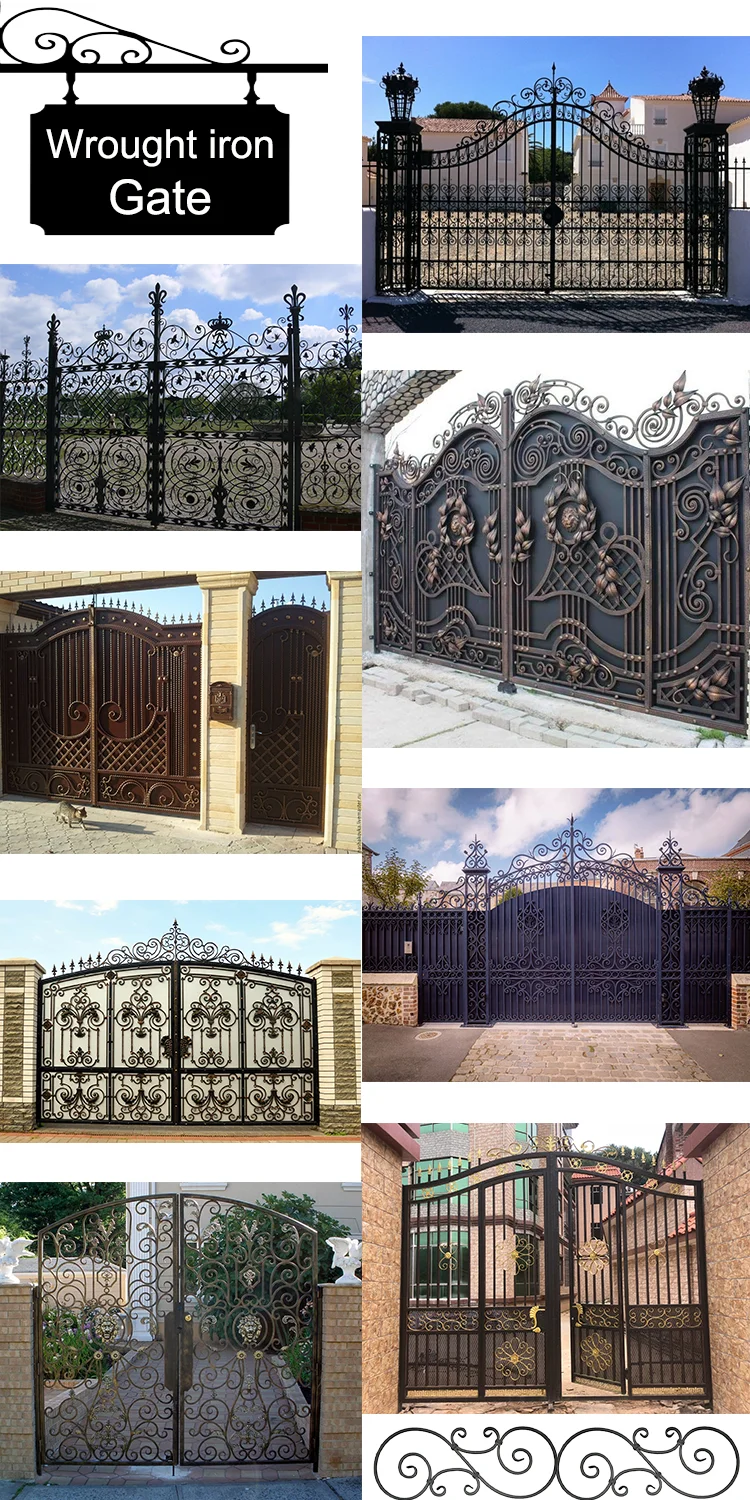 Wrought Iron Fancy Gate Factory - Latest Main Front Gate Designs