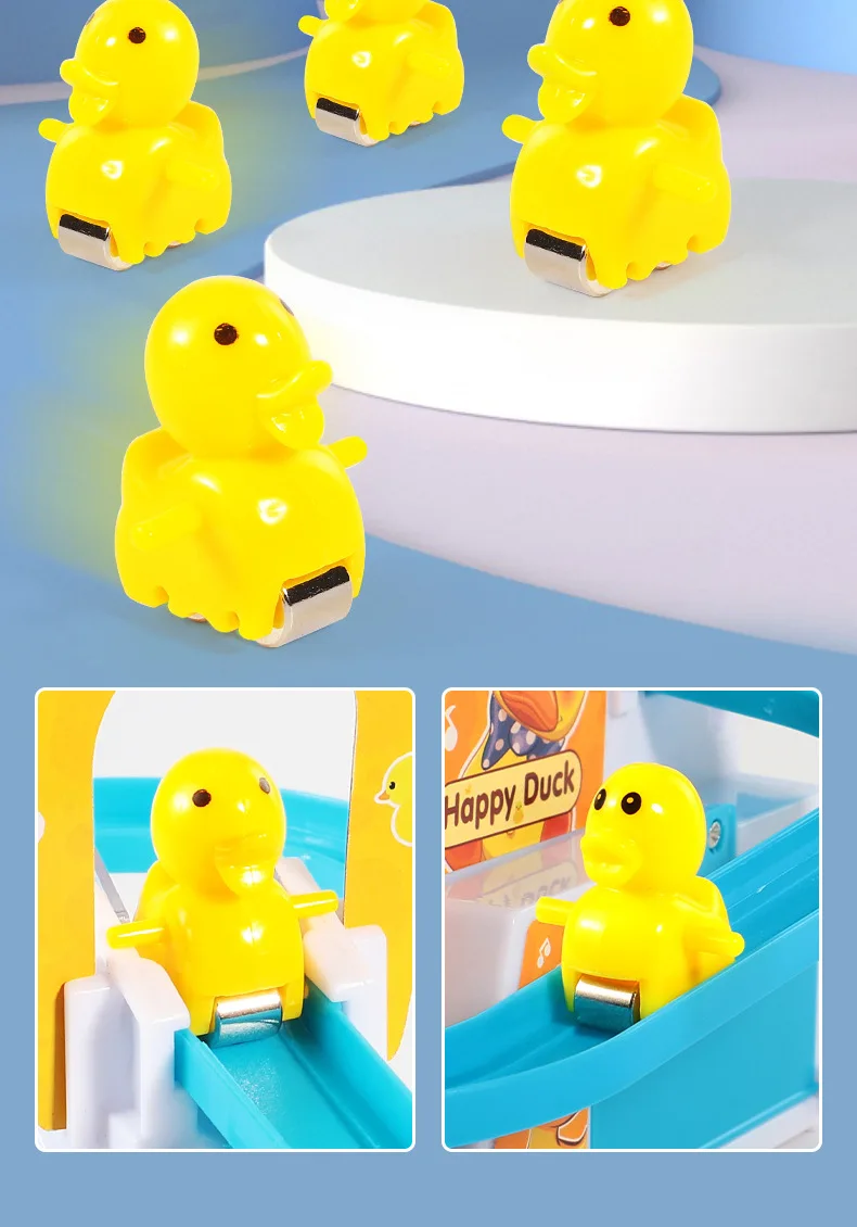 Douyin Same Style Duck Stair Climbing Electric Sound And Light Slide ...