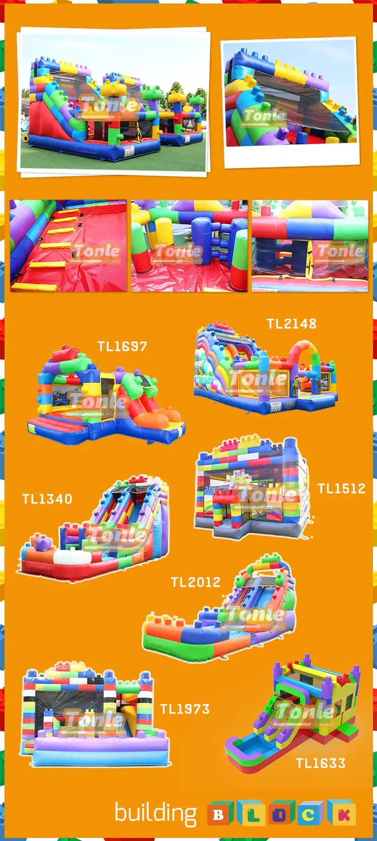 Building Blocks Slide Inflatable Slide for Sale| Alibaba.com