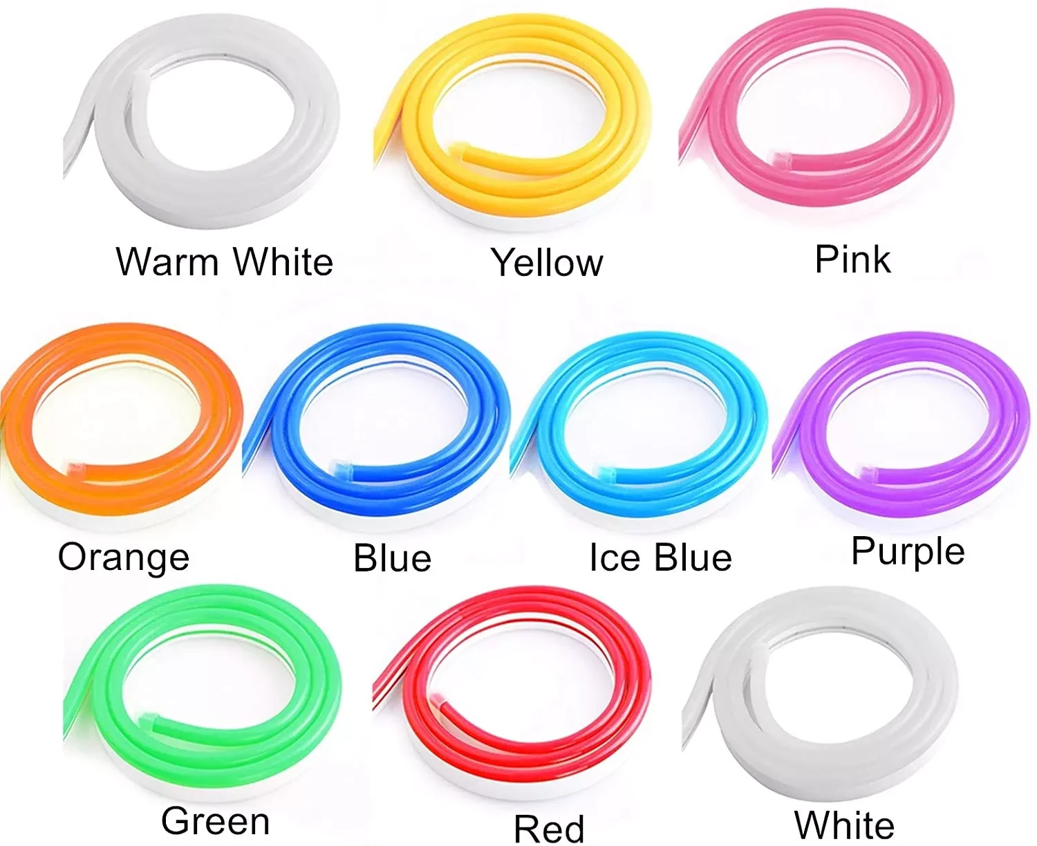 Neon Flex Flexible Pvc Neon Strip Neon Light Rgb Waterproof 12v 110v ...