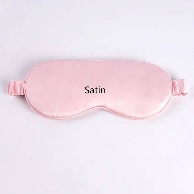 Wholesale Luxury Custom Logo Vegan Blindfold Satin Silk Eye Mask