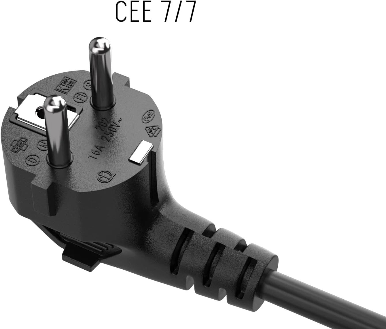 Yilun 5FT AC Power Cord - European Standard 3-Pin Schuko Plug