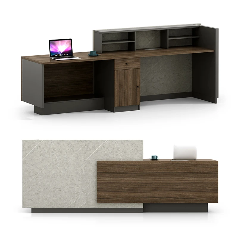 Modern Style Simple Reception Desk Reception Stand Reception Table ...