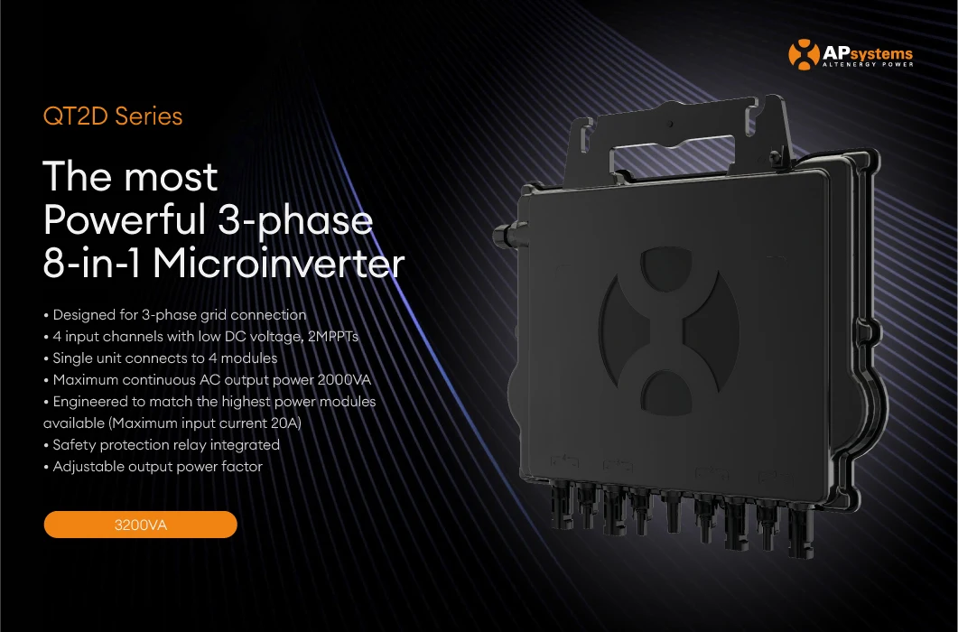 Apsystems Grid Tie 3 Phase Sola Micro Inverter 3200w Aps Ap System ...
