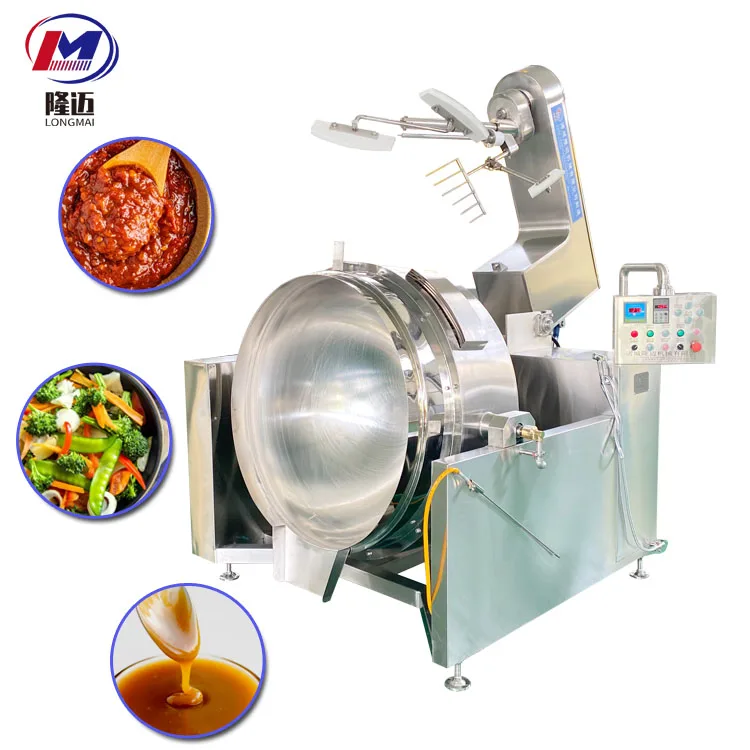 Industrial Electric Heating Sugar Sauce Jacketed Kettle Automatic ...