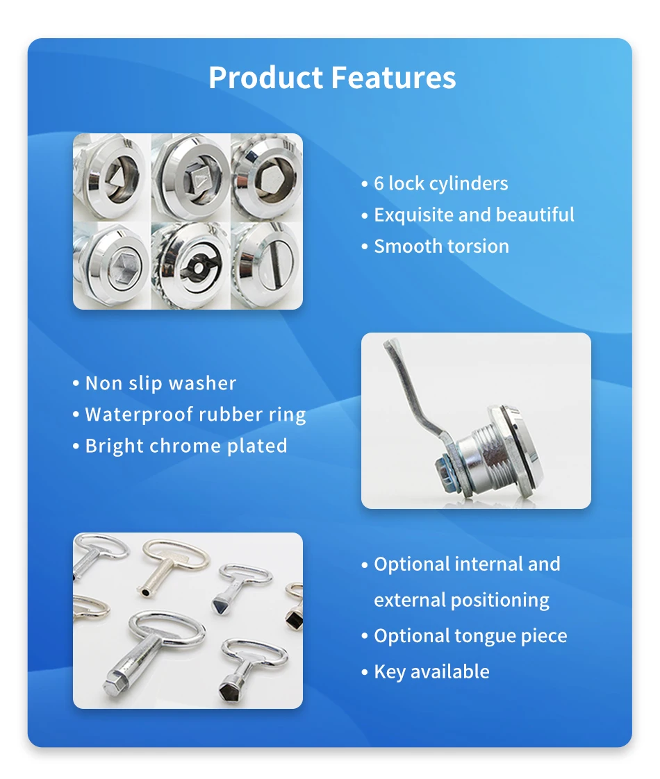 Ms705 Industrial Metal Cabinet Panel Latch Quarter Turn Lock Stainless ...