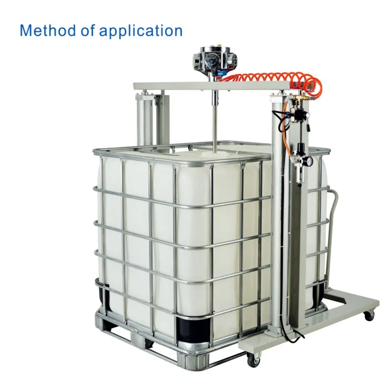 High Speed 1.5HP 28n.m Pneumatic IBC Mixing Barrel Agitator