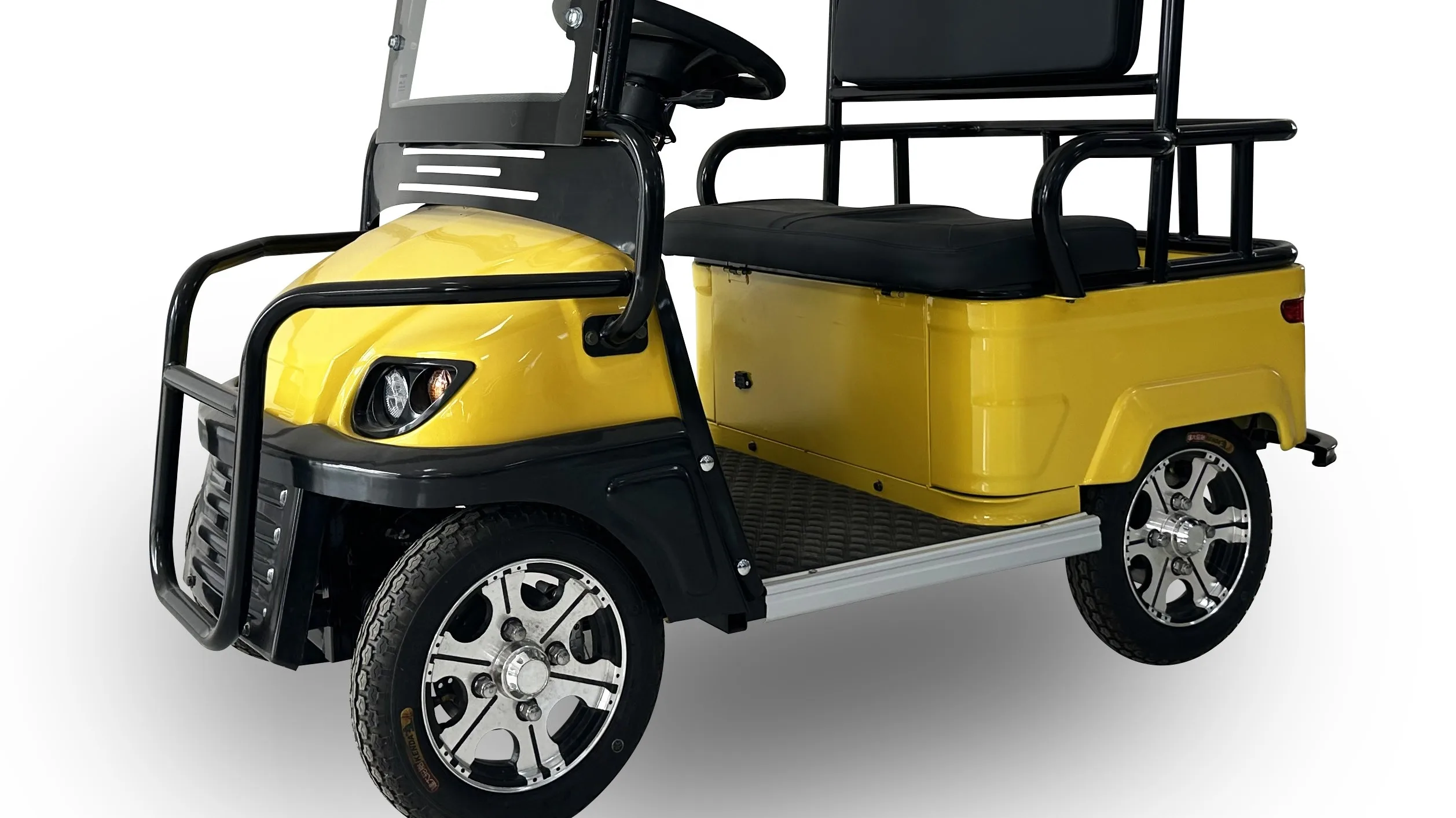 Mini Single Electric Golf Cart With Trunk Storage Open Body 650w Golf ...