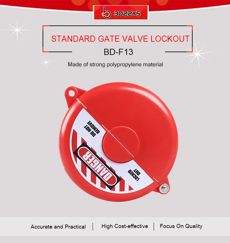 BOZZYS Loto Industrial Safety Rotating Standard Gate Valve Lockout ...