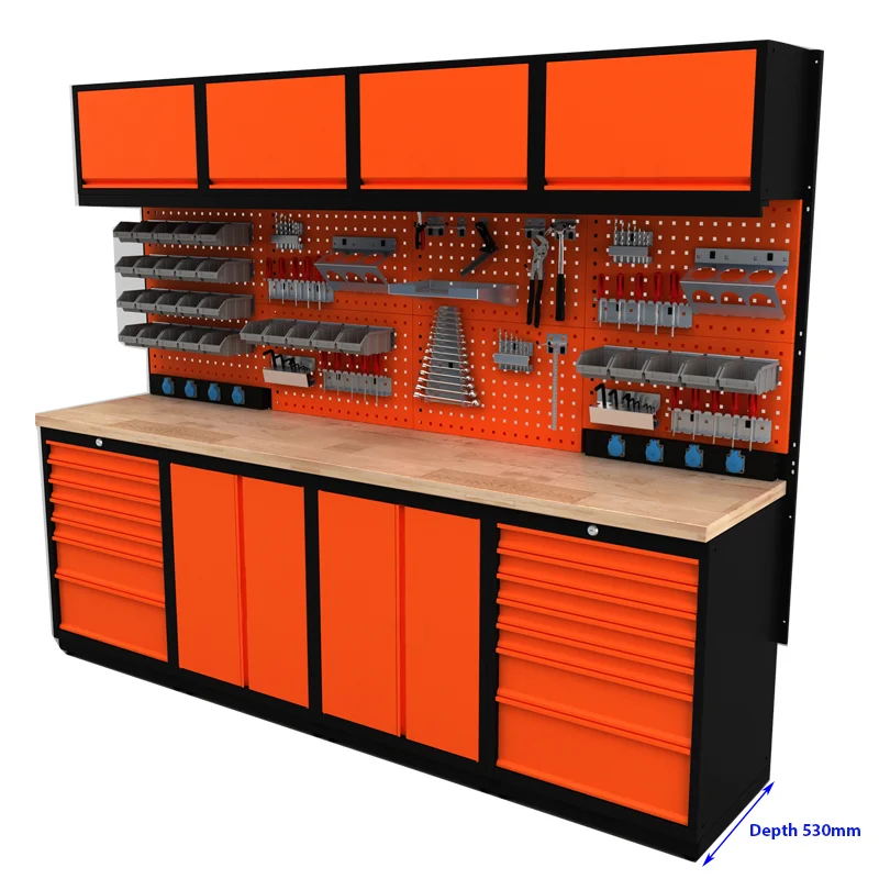 Large Combination Steel Tool Cabinet for Workshop Garage