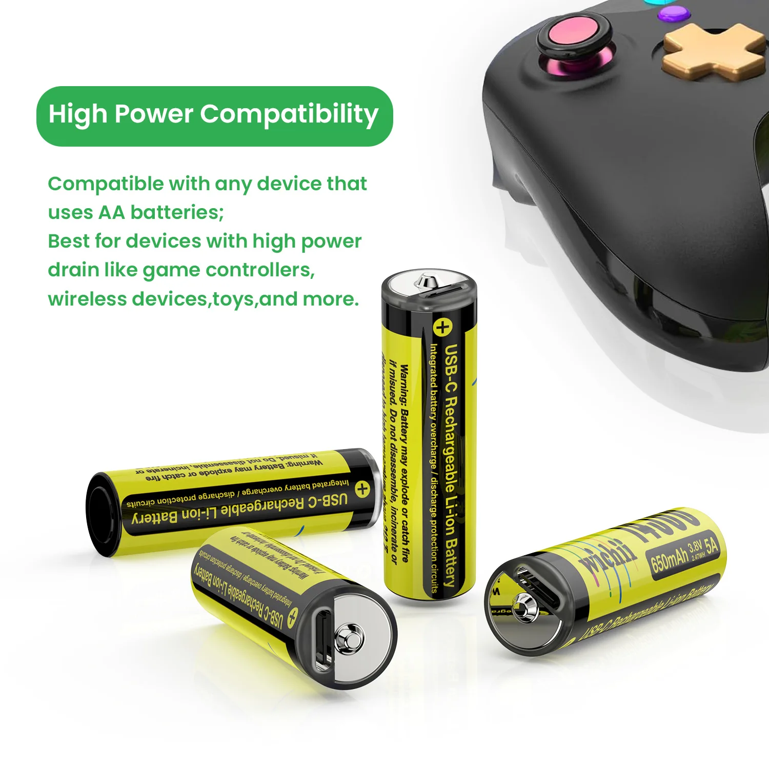Oem Battery Pack 7.2v Rechargeable Type-c Batteries 300 Cycles Long ...