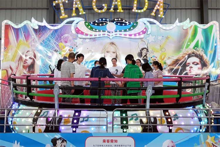 Fairground Attraction Kids Amusement Turntable Ride Mini Disco Tagada ...