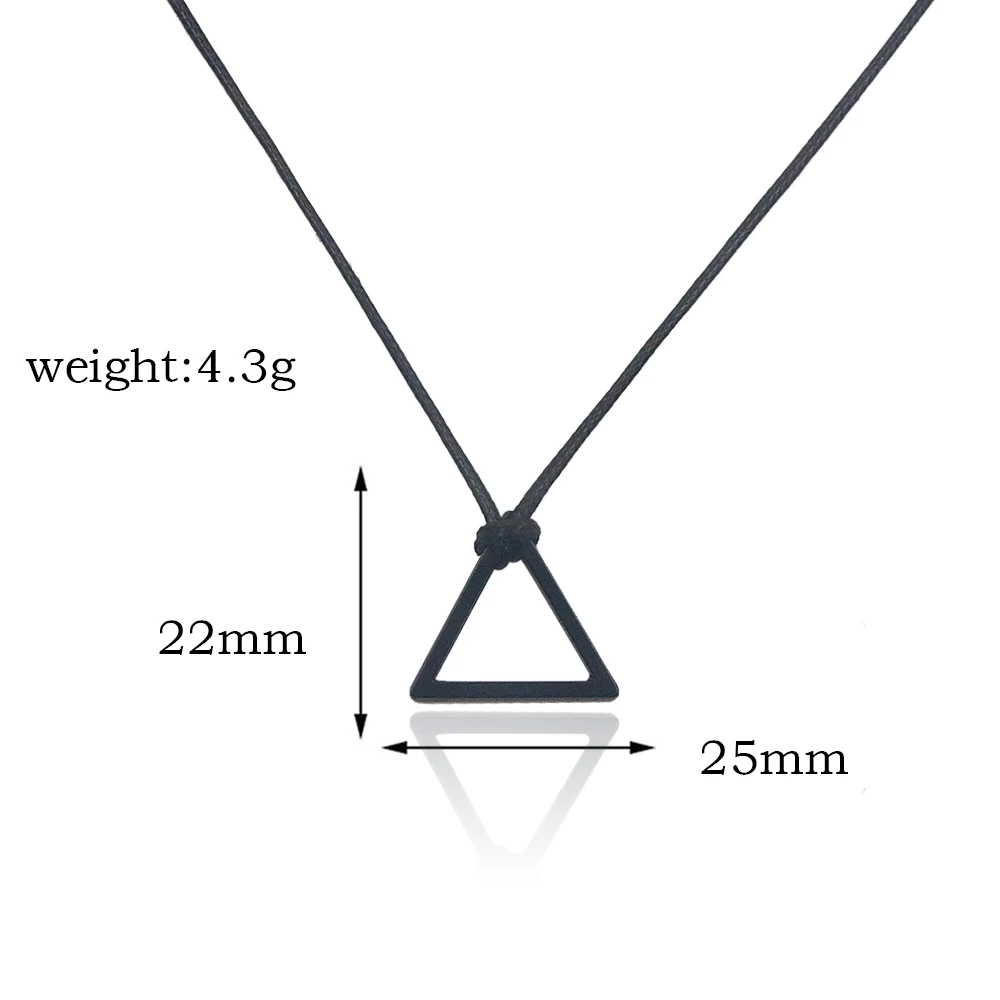 Anime Chainsaw Man Necklace Denji Triangular Leather Chain Pendant ...