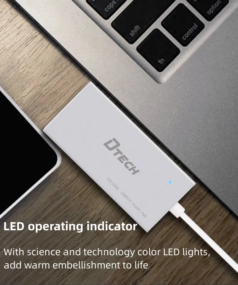 Dtech Data Transfer And Charging Function 4 Port Usb 1.2m 3.0 Adapter ...